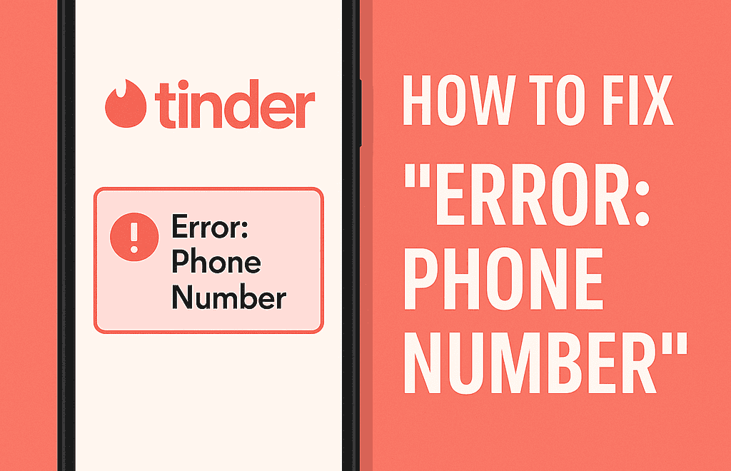 7 Steps How to Fix the "Error Phone Number" Message on Tinder